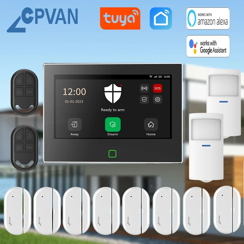 CPVAN-Tuya-Smart-Home-Alarm-System-Wireless-Wi-Fi-Home-Security ...