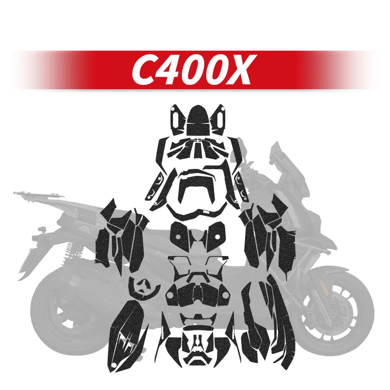 Used-For-BMW-C400X-Waterproof-Good-Quality-Back-Glue-Armoured ...