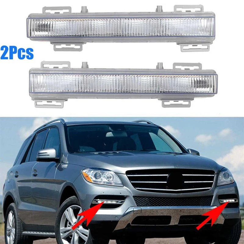 For-Mercedes-Benz-W166-ML350-ML400-X204-GLK350-2012-2015-Car-Front-LED ...