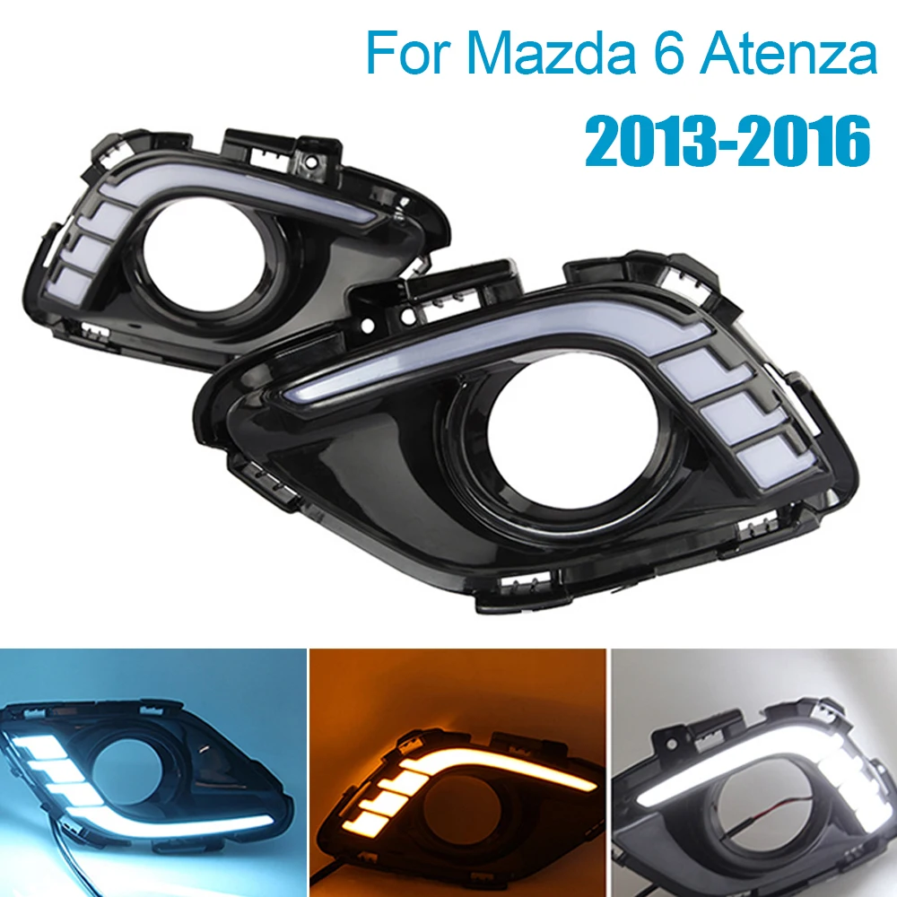 LED Fog Lamp DRL For Mazda 6 Mazda6 Atenza 2013 2014 2015 2016 LED ...