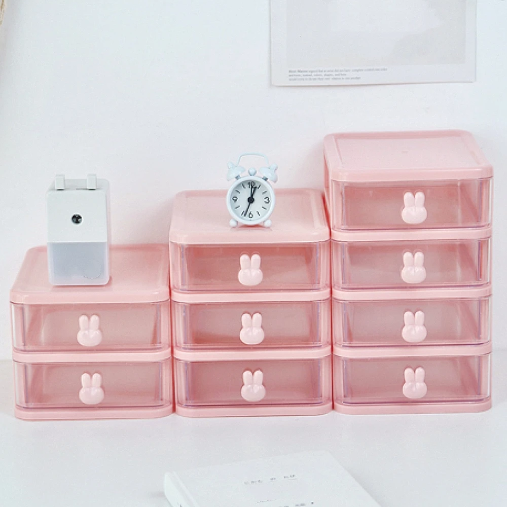Bunny-Multilayer-Drawer-Desktop-Ornaments-Organizer-Box-Scrunchie ...