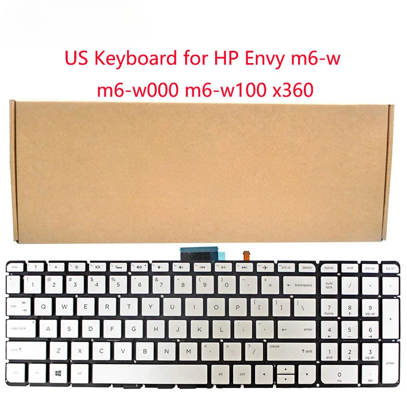 Replacement US Keyboard for HP Envy m6-w m6-w000 m6-w100 x360 Series ...