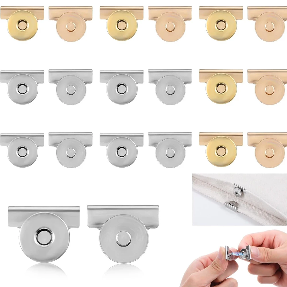 Magnetic Snap Button No-Sew Magnetic Snap Closures For Bags & Purses ...