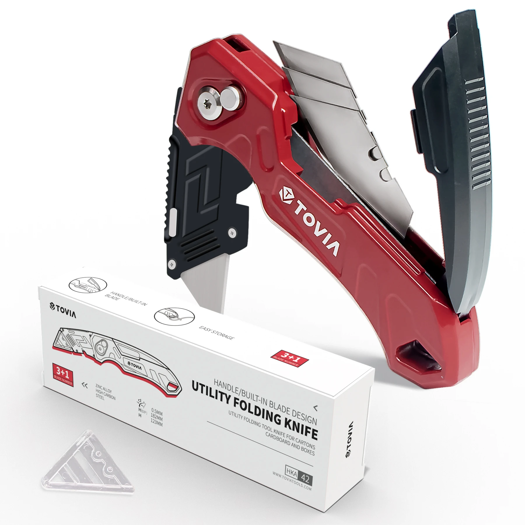 SCIMAKER 접이식 나이프 3 블레이드 포함, 케이블 상자용 유틸리티 나이프 카보드 박스 커터 나이프 3 위치 잠금 블레이드| | - AliExpress