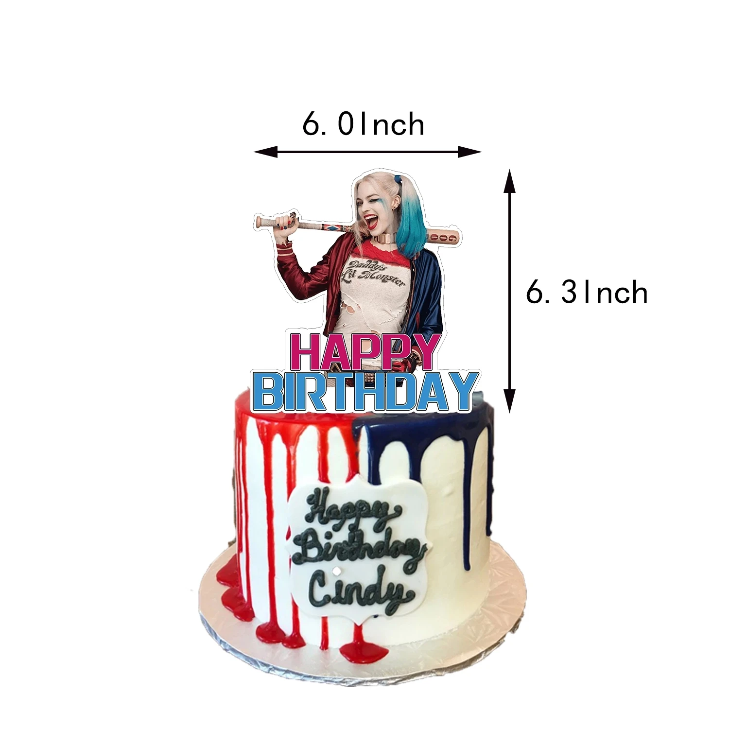 Joker And Harley Quinn Wedding Cake Topper