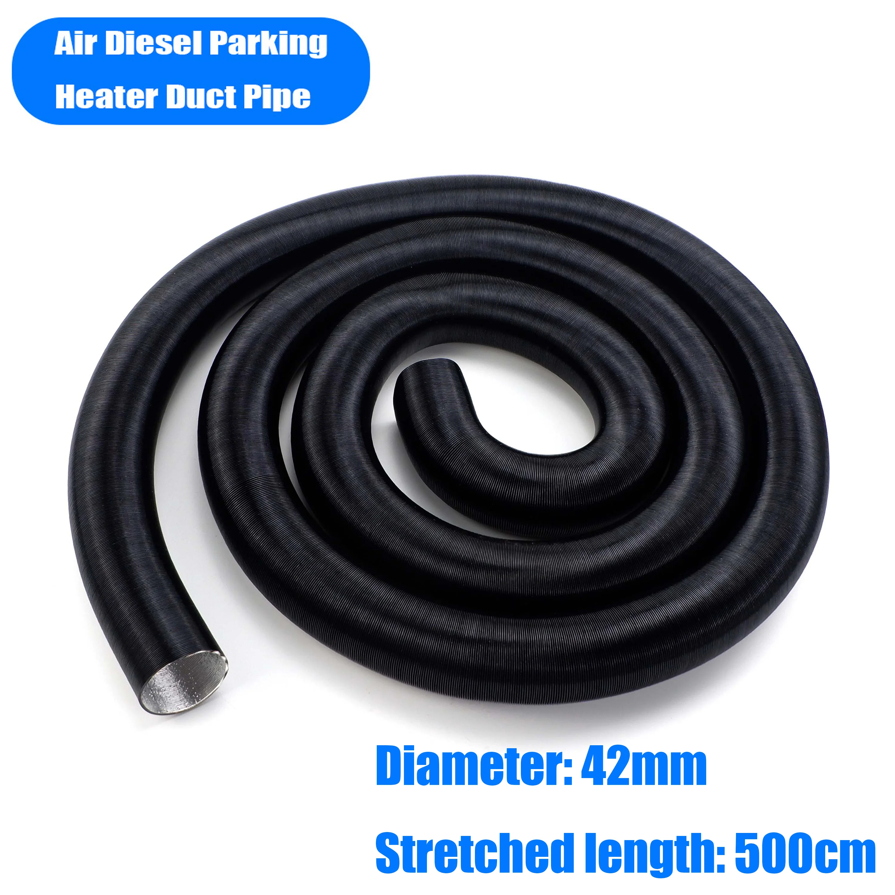 42mm Stretched length 500cm Air Diesel Heater Duct Ducting Pipe Tube ...