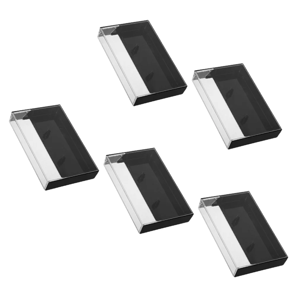 5pcs High Transparency Cassette Tape Storage Box Plastic Audio Cassette ...
