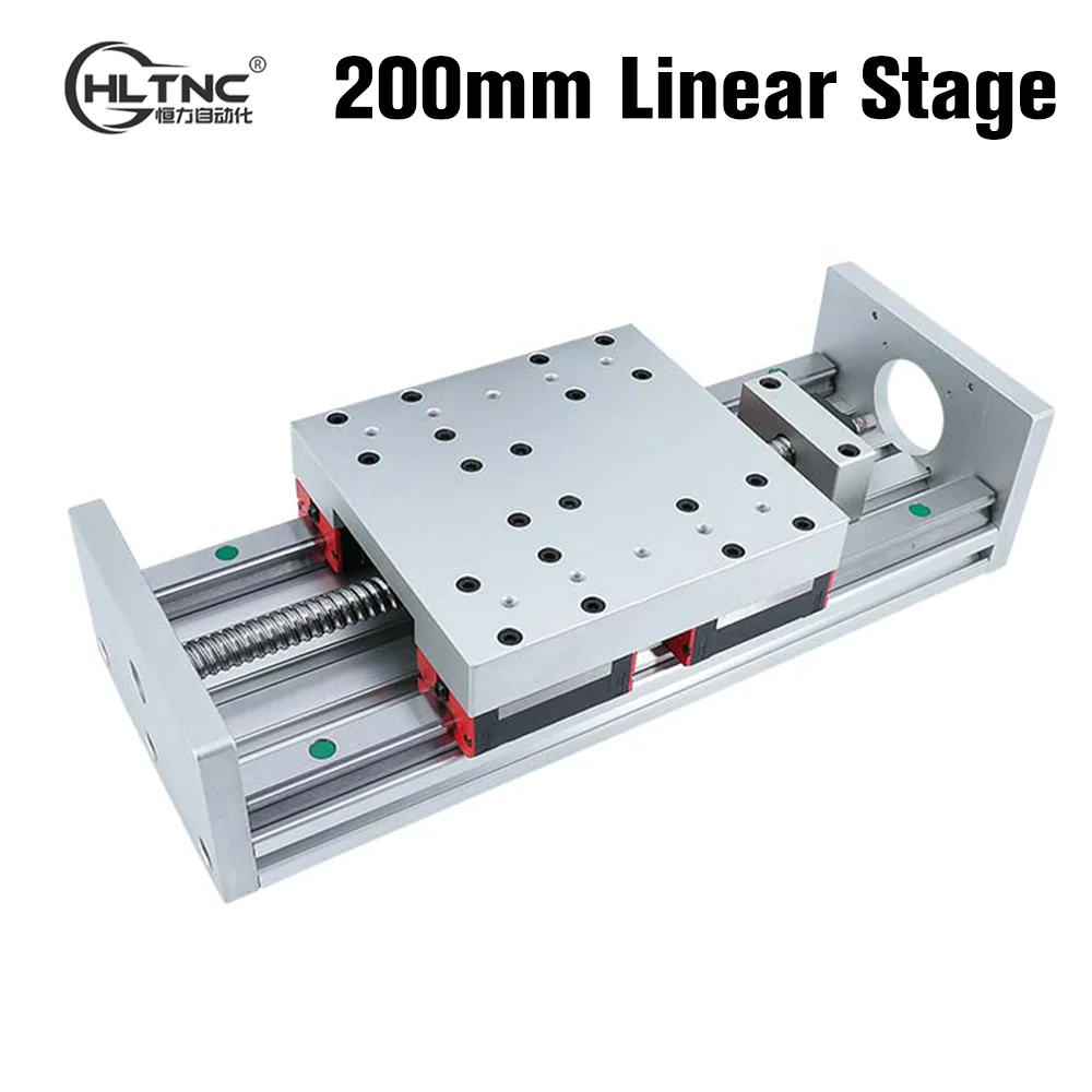 HLTNC-200mm-Stroke-Heavy-Load-linear-stage-Platform-Double-Guide-Rail-HGR20-4PCS-Slider-20MM ...