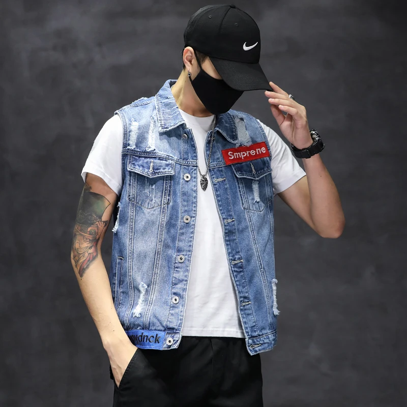 Erkekler-mavi-Denim-yelekler-ceketler-kat-klasik-Denim-mont-yelekler ...