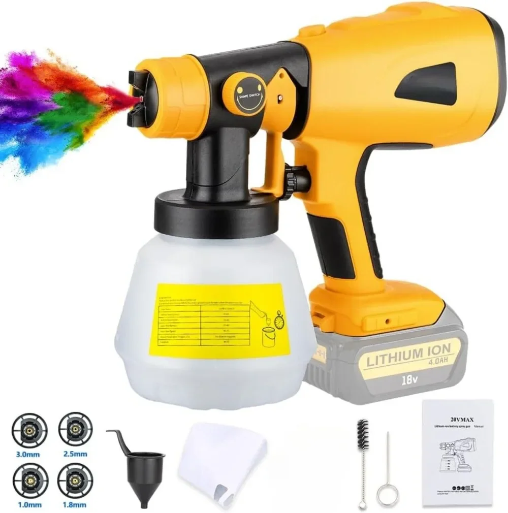Cordless-Paint-Sprayer-Handheld-Spray-Gun-for-Furniture-Fence-Cars ...