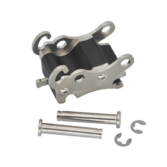 Double e EC160e CNC Manual Bucket Changer For 1:14 RC E010 E111 Excavator Quick Hitch Coupler Parts