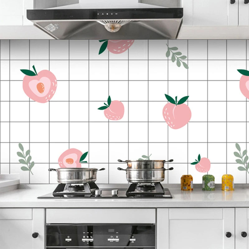 Oil proof Kitchen Stove Sticker Self Adhesive Wallpapers Waterproof ...