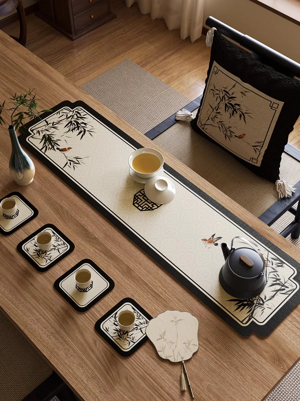 Mozhu-New-Chinese-Zen-Tea-Mat-Tea-Table-Mat-Tea-Table-Table-Runner-Long ...