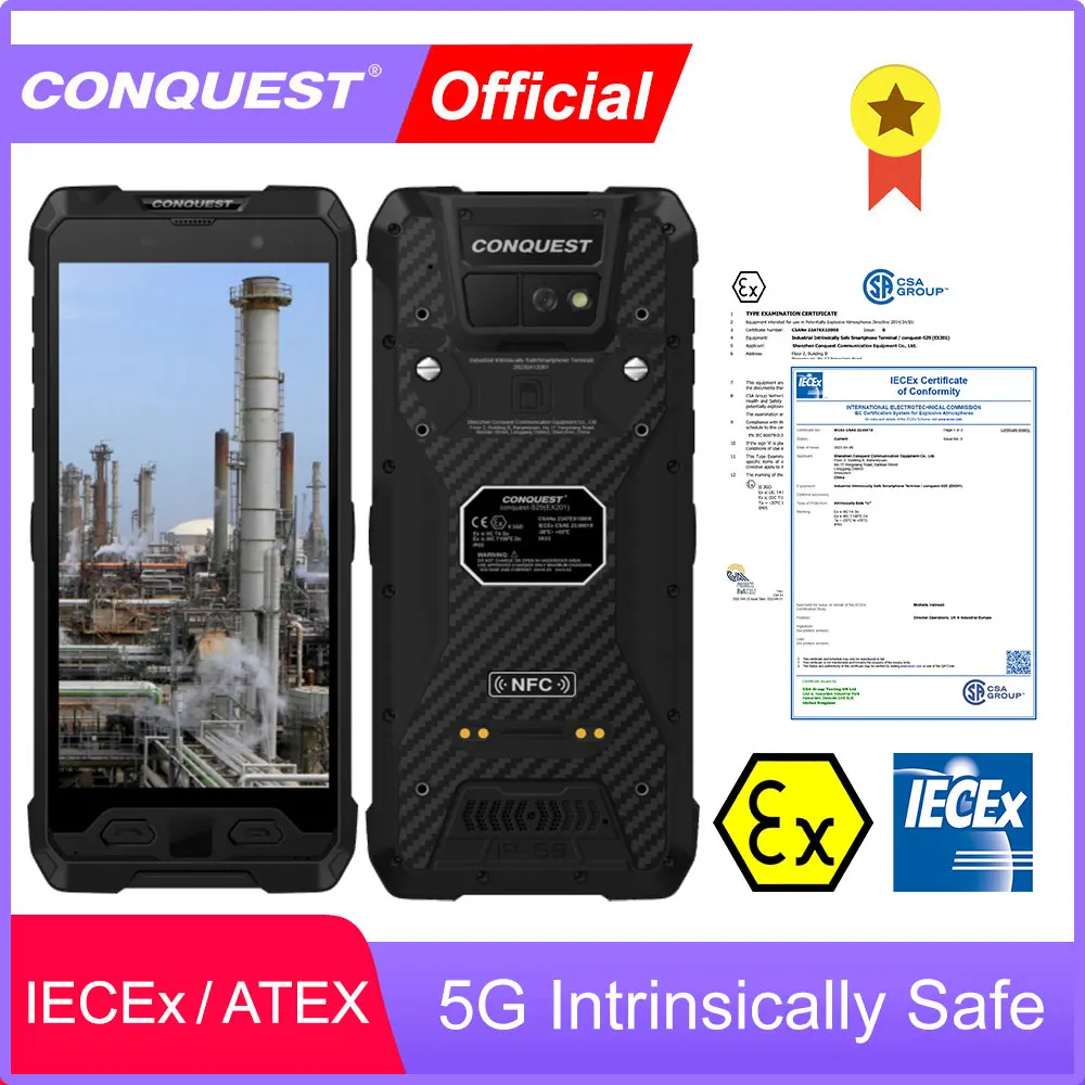 CONQUEST-EX201-5G-Intrinsically-Safe-Terminal-Zone-1-21-ATEX-IECEx ...