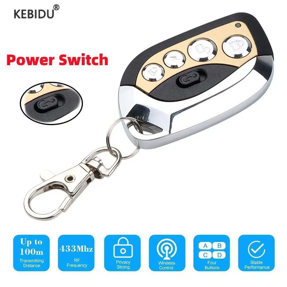 433MHz-4-Keys-Remote-Control-Cloning-433-92mhz-Electric-Controller-with ...
