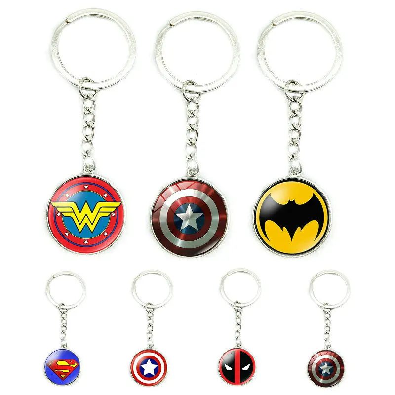 Batman-Superman-Keychain-Metal-Pendant-Anime-Peripherals-Men-Women ...