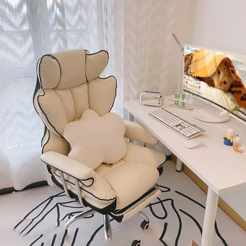 Bedroom-Computer-Gaming-Chair-Desk-Throne-Cute-Recliner-Ergonomic ...