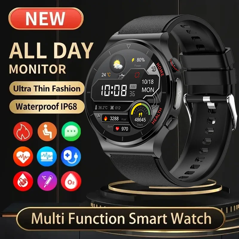 2023-New-Smart-watch-Men-Blood-Sugar-Blood-lipids-Blood-Pressure-Body ...