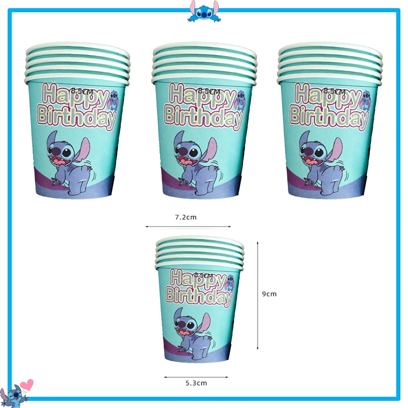 Decoraciones para fiesta de cumpleaños de Disney Stitch, Lilo y Stitch, servilletas de papel ...