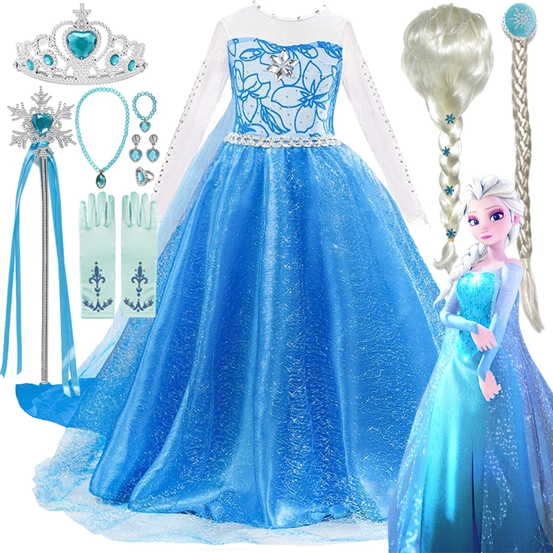 Disney-Frozen-Elsa-Princess-Dresses-Frozen-Elsa-Cosplay-Costumes-Baby ...