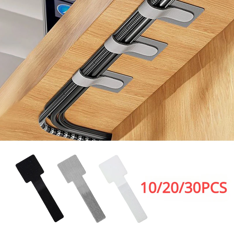 Reusable Cable Storage Boxs Sticker Desk Organizing Adjustable Cable ...
