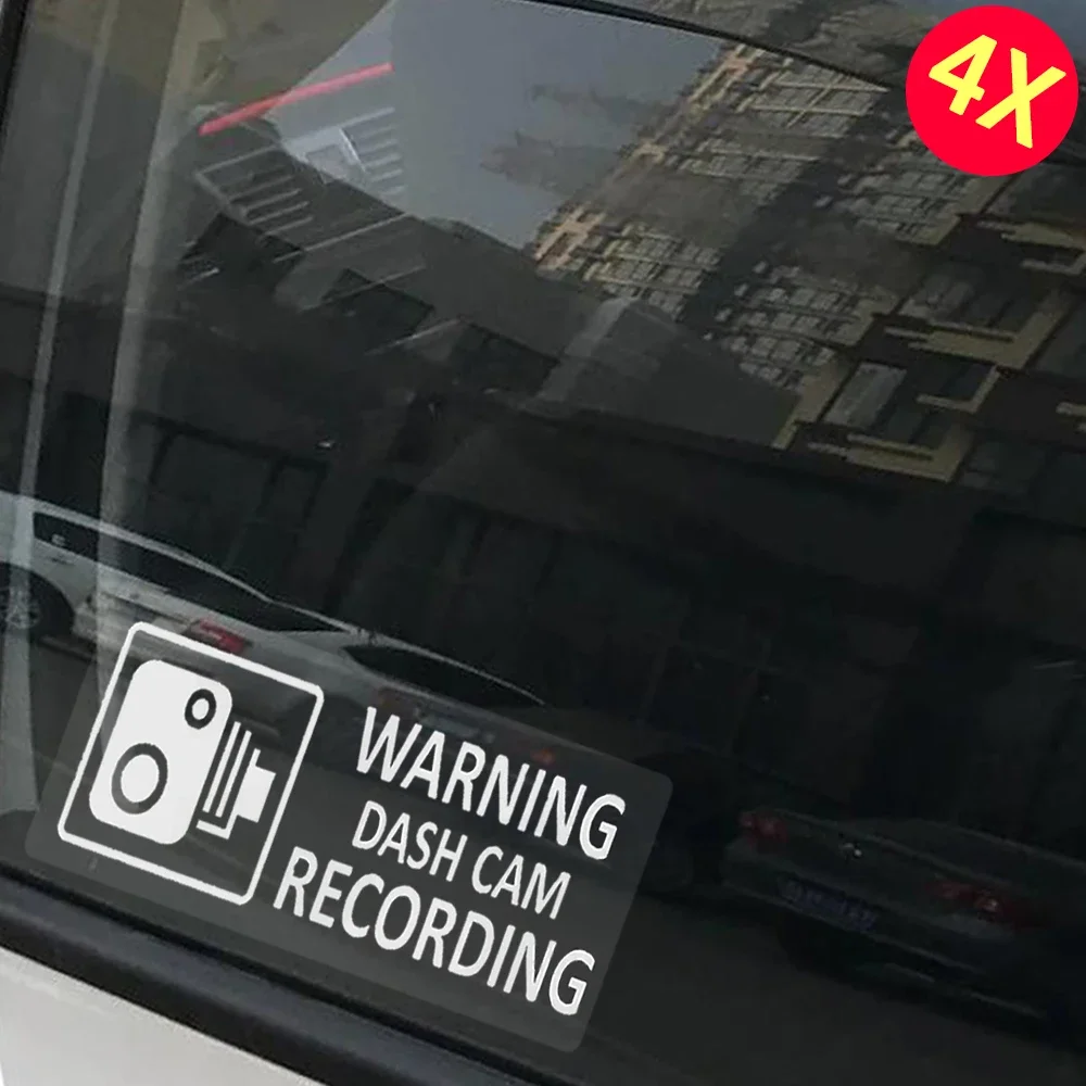 4X-Small-In-Car-Camera-Recording-Stickers-Van-Lorry-Truck-Taxi-Bus-Mini ...