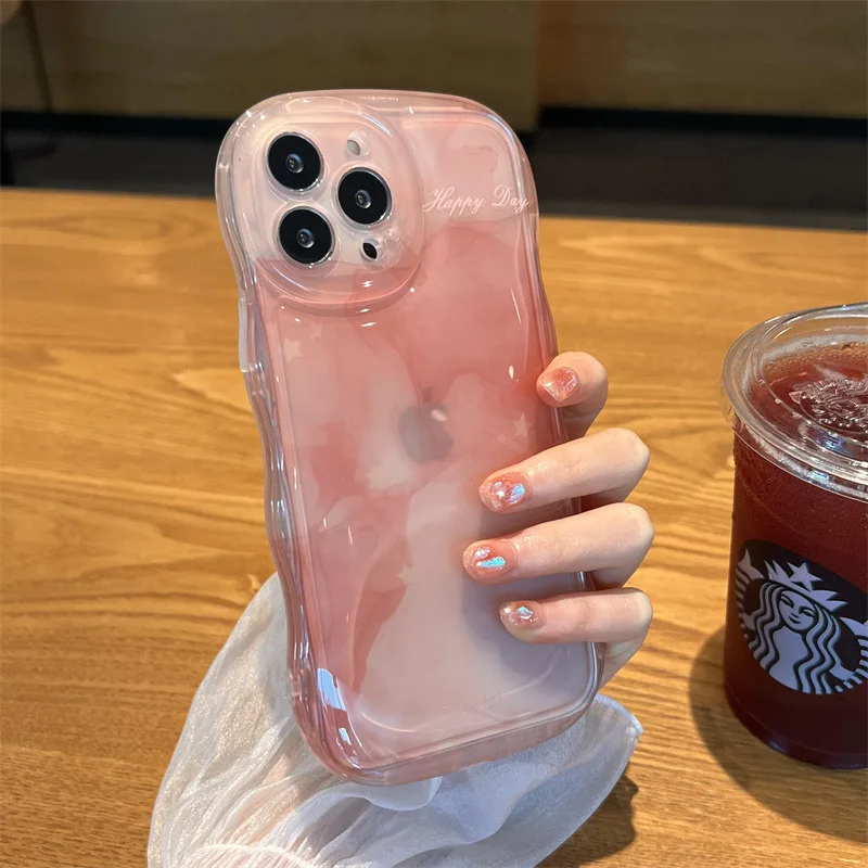 Air-Cushion-Wave-Smudge-Bumper-Drop-Resistant-Phone-Case-For-iPhone-14 ...