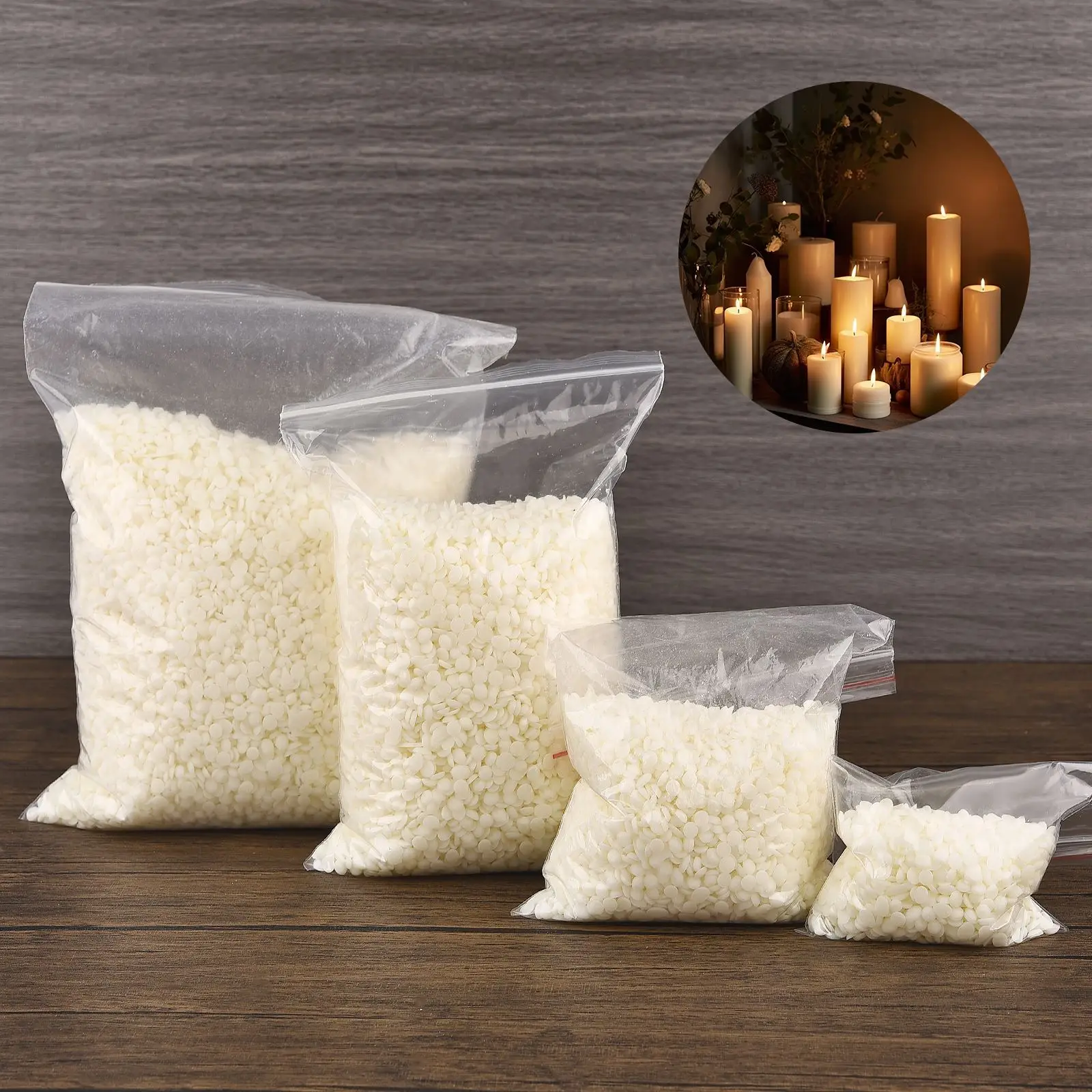 1KG-500g-200g-50g-Natural-Soy-Wax-Flake-Scented-Candle-Natural-Material ...