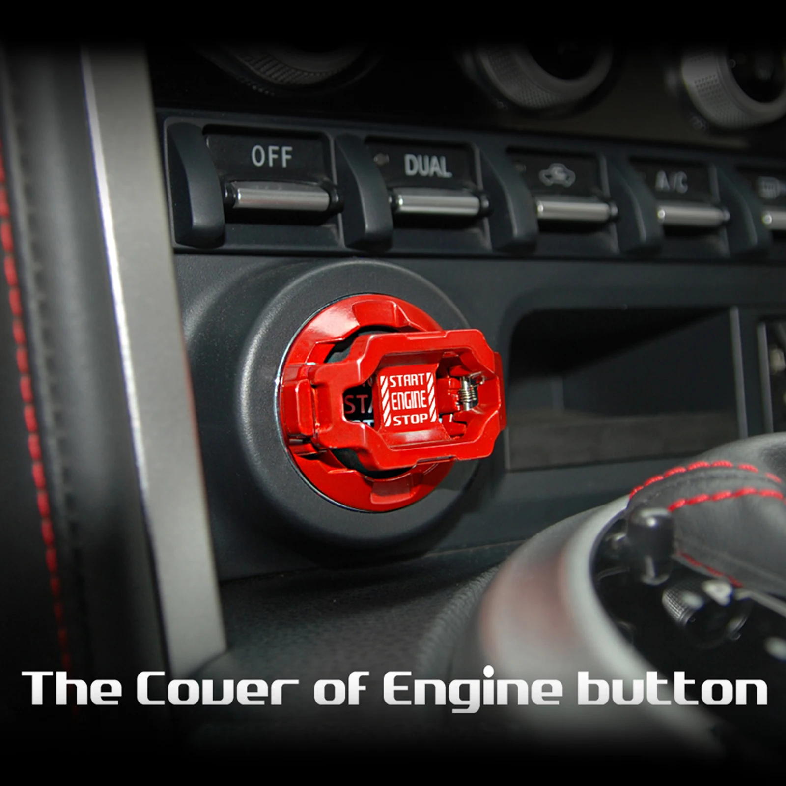 New-Red-Car-Engine-Start-Stop-Button-Cover-Car-Ignition-Switch-Cover ...