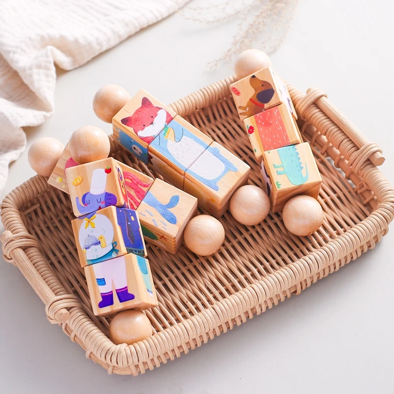 1PC-Wooden-Baby-Rattles-Toy-Rotating-Animal-Shaped-Matching-Blocks-Toy ...