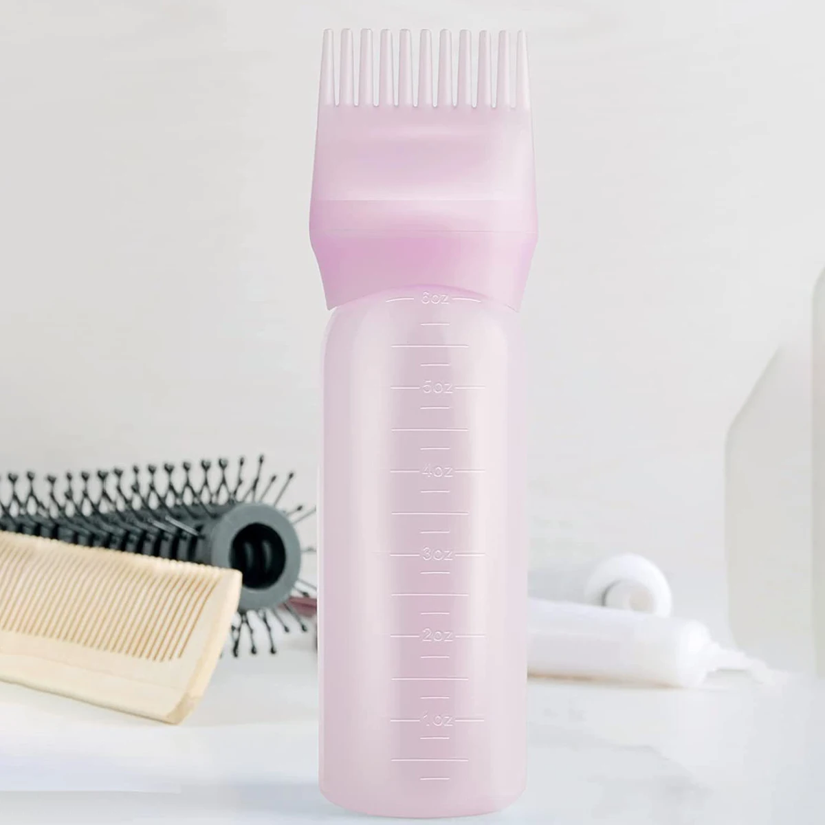 120ML-Pink-Salon-Empty-Hair-Dye-Bottle-With-Applicator-Brush-Dyeing ...