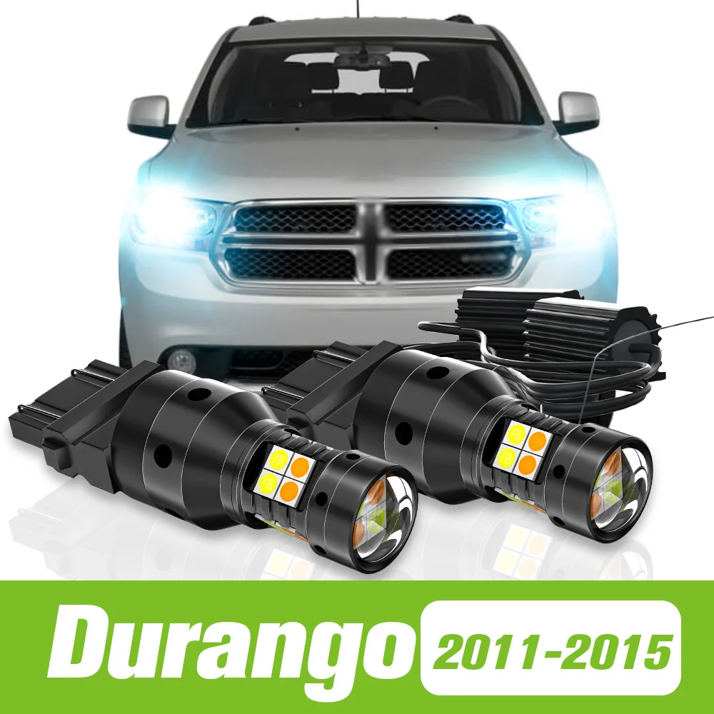 2pcs For Dodge Durango 2011-2015 Dual Mode LED Turn Signal+Parking ...