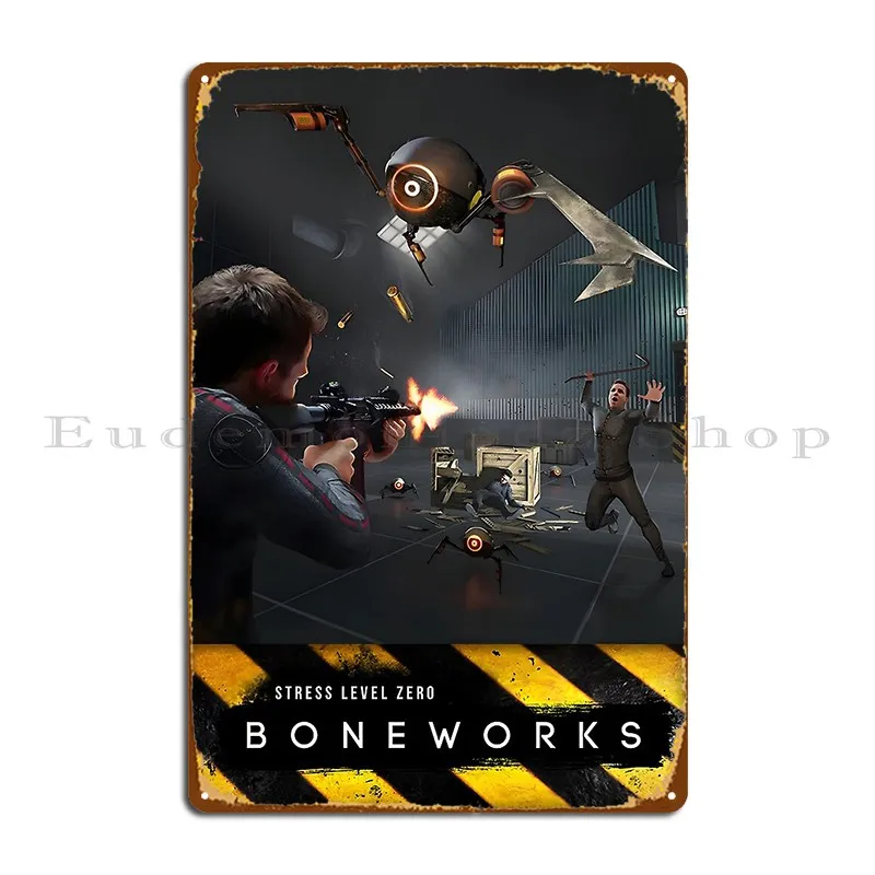 Boneworks-Vr-Jogo-Steam-Oculus-Cartaz-Sinal-De-Metal-Decora-o-De-Parede ...