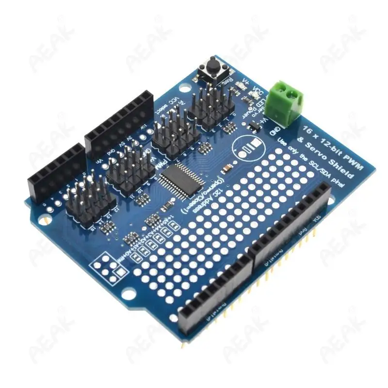 Mosfet Stepper Motor Para Robô Arduino Servo Driver Shield V2 L293d Iic ...