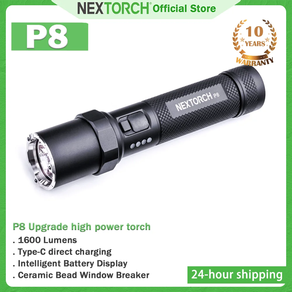 Nextorch P8 Upgrade high power flashlight , high brightness torch ...