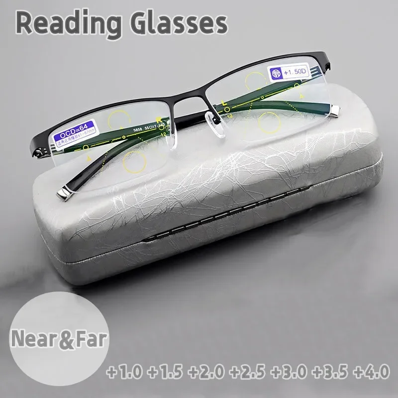 Fashion-Business-Style-Bifocal-Reading-Glasses-Men-Progressive-Vision ...