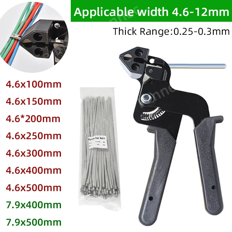 Cable-Ties-Plier-Hand-Stainless-Steel-Tie-Tool-Self-Locking-Fastening ...