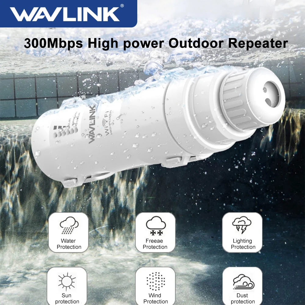 Wavlink repetidor Wifi inalámbrico para exteriores, enrutador de ...