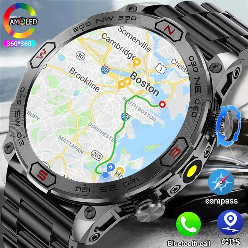 Reloj-inteligente-con-GPS-para-exteriores-Smartwatch-con-pantalla-HD-de ...