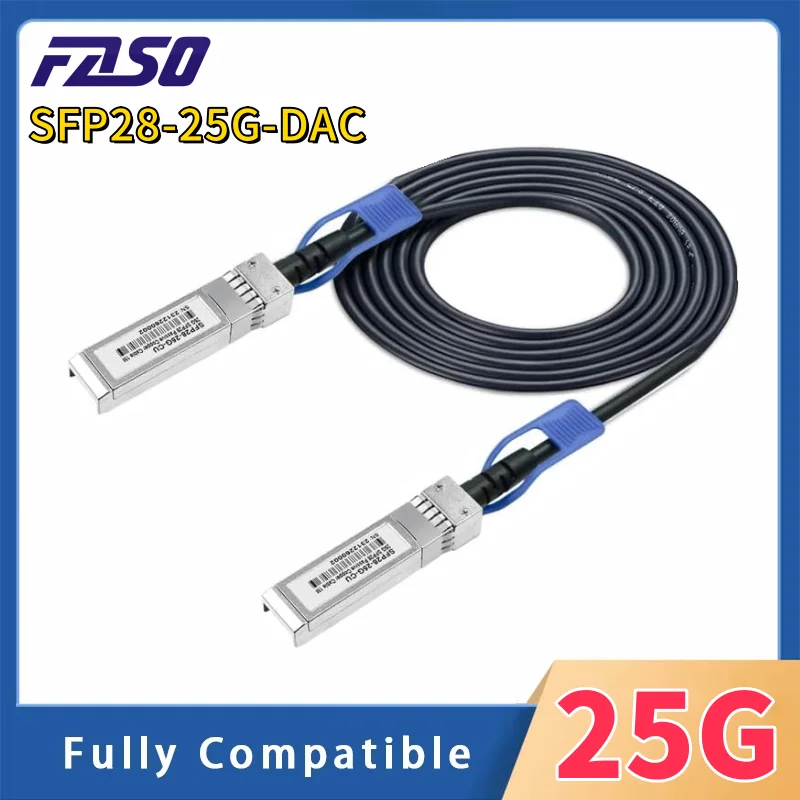 25G SFP28 SFP+ DAC Cable 0.5m-10m SFP28 to SFP28 Passive Direct Attach ...