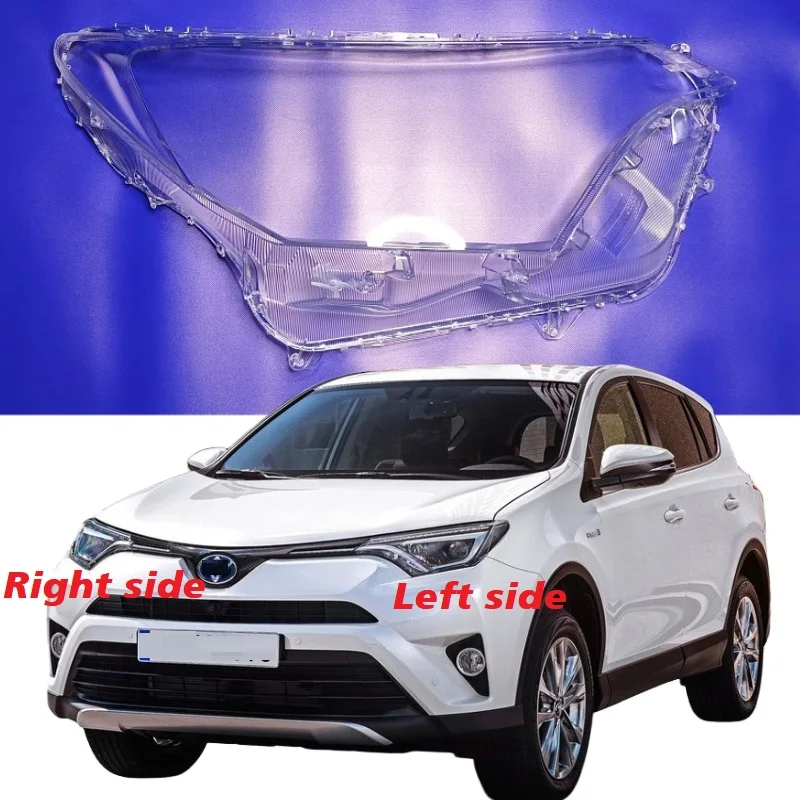 For Toyota RAV4 RAV 4 2016 2017 2018 Car Headlamp Lens Cover Headlight ...