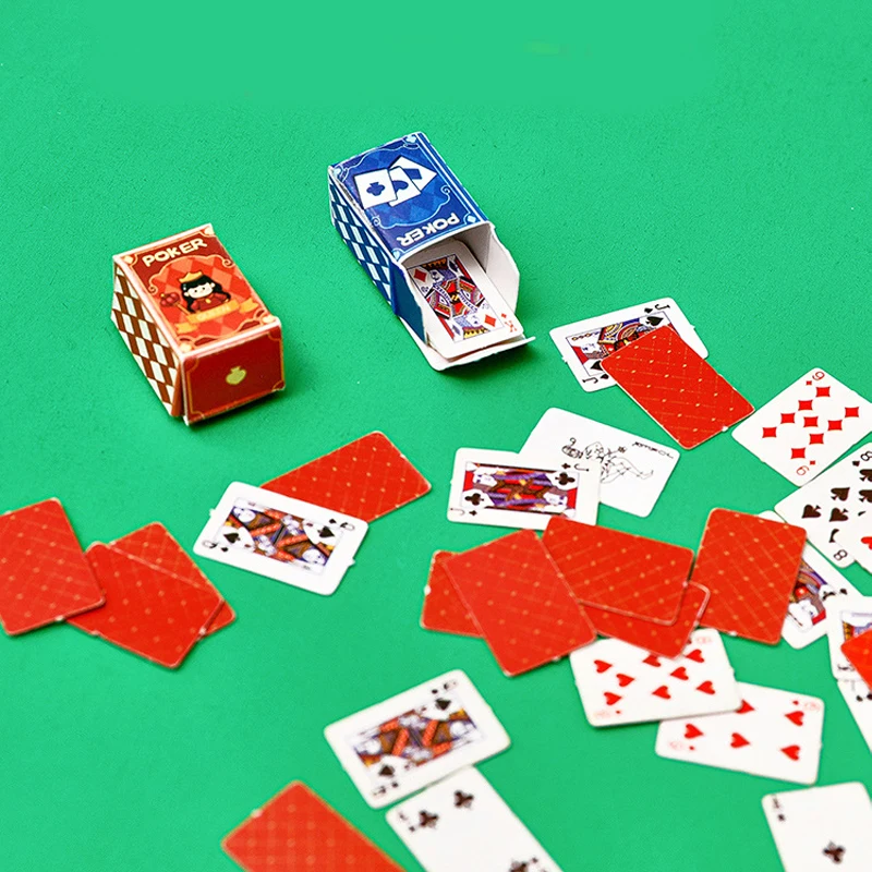 Mini Playing Cards Small Poker Set for Adults Kids Travel Game Cute ...