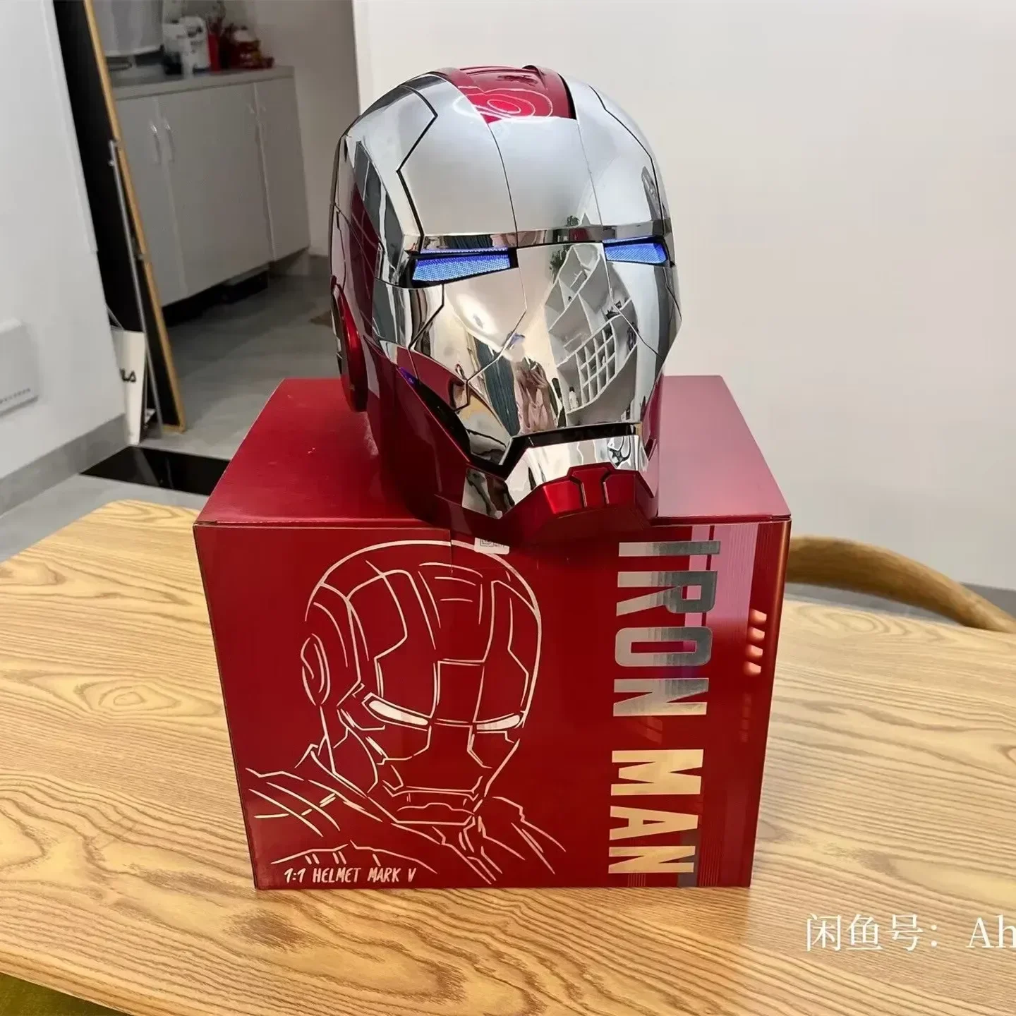 Hot-Marvel-Iron-Man-Autoking-1-1-Mk5-Helmet-Remote-And-Voice-Control ...