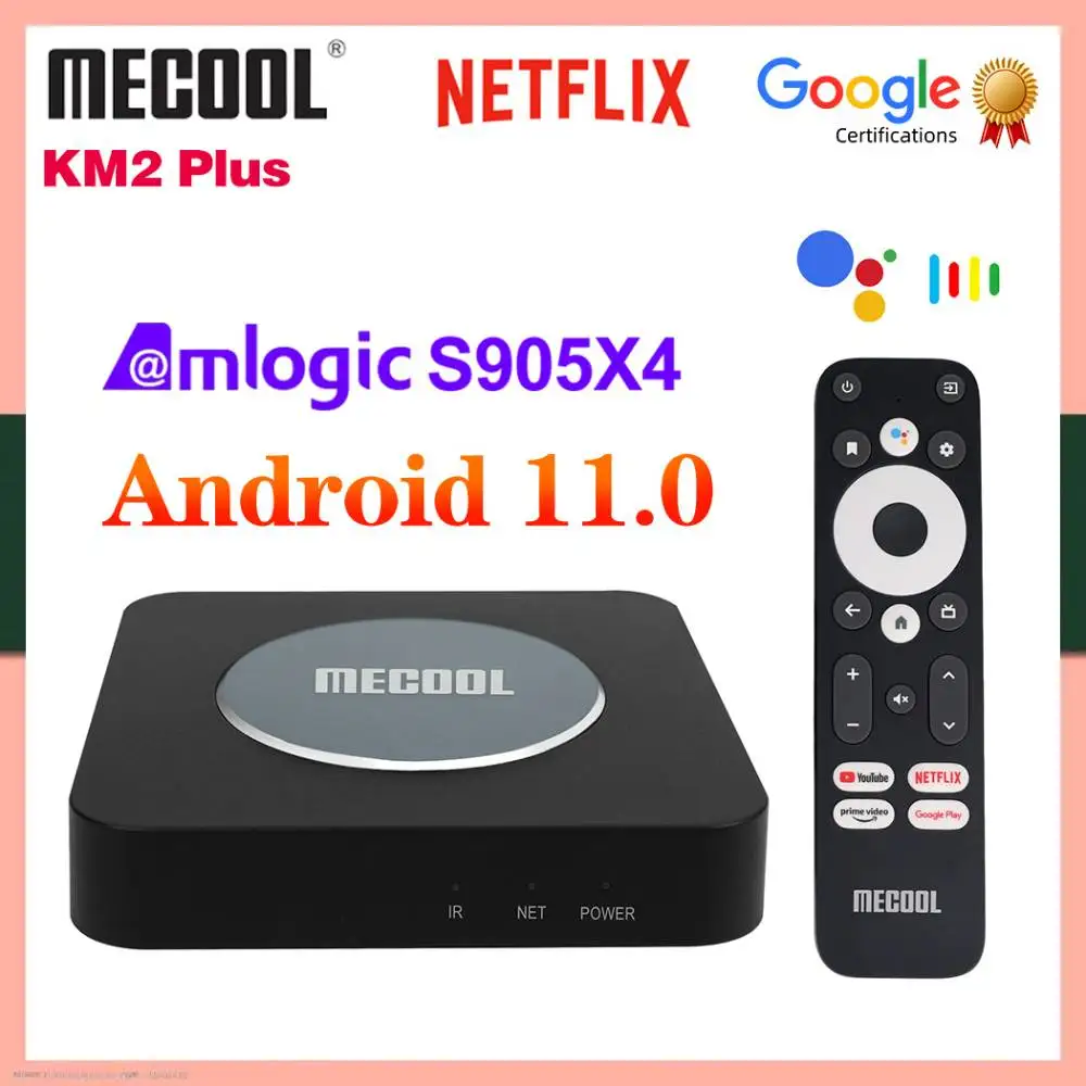 Mecool-Dispositivo-de-TV-inteligente-KM2-Plus-decodificador-con-Android ...
