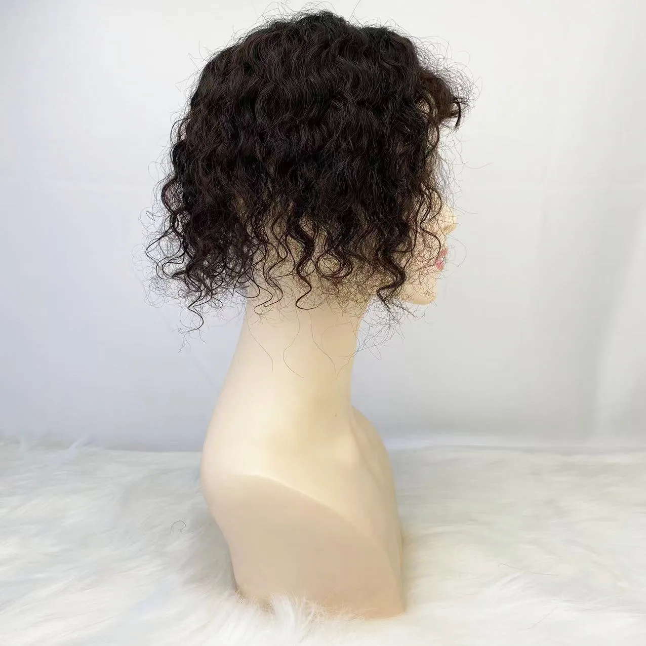 Deep curly human hair