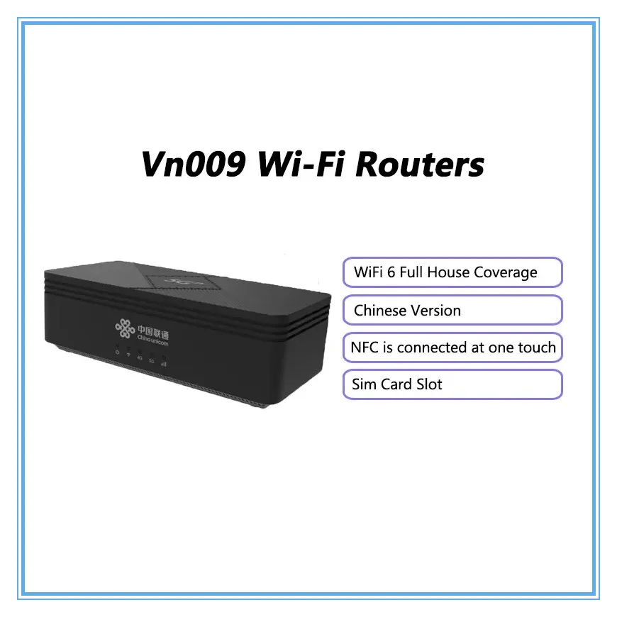 New-China-Unicom-Vn009-WIFI6-5G-CPE-Wi-Fi-Routers-Sim-Card-Slot-Dual ...
