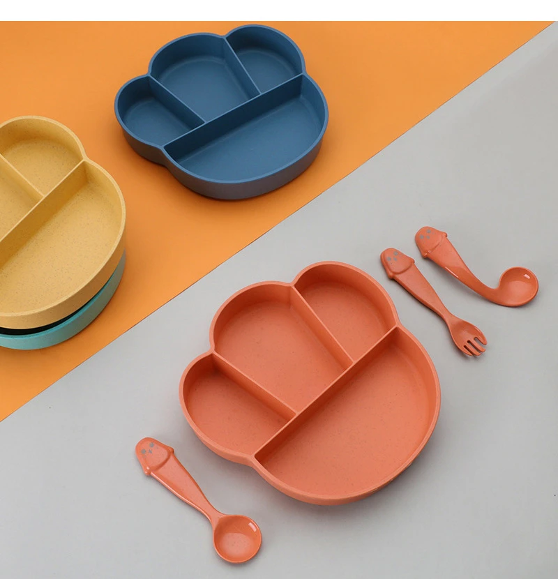 ASSIETTE - PLATEAU REPAS,Orange--Assiettes de nourriture pour enfants ...