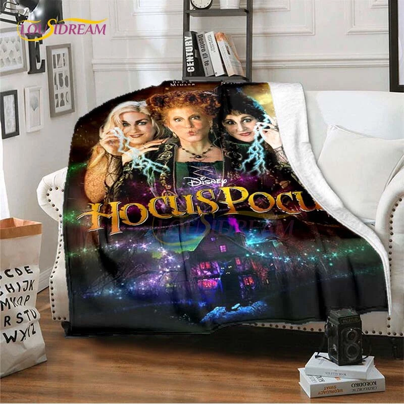 Halloween Hocus Pocus Throw Blanket Horror Blankets For Beds Queen Size ...