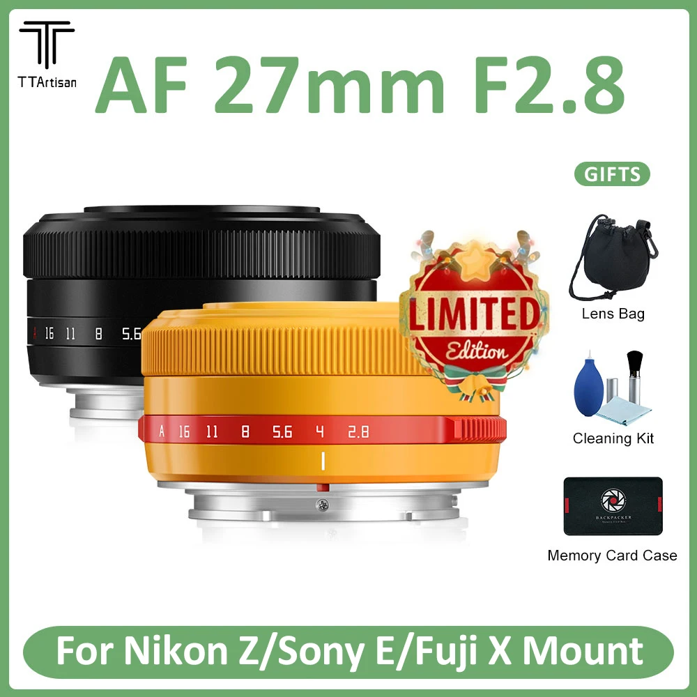 TTArtisan-27mm-F2-8-Auto-Focus-Eye-Recognition-Camera-Lens-for-Fujifilm ...