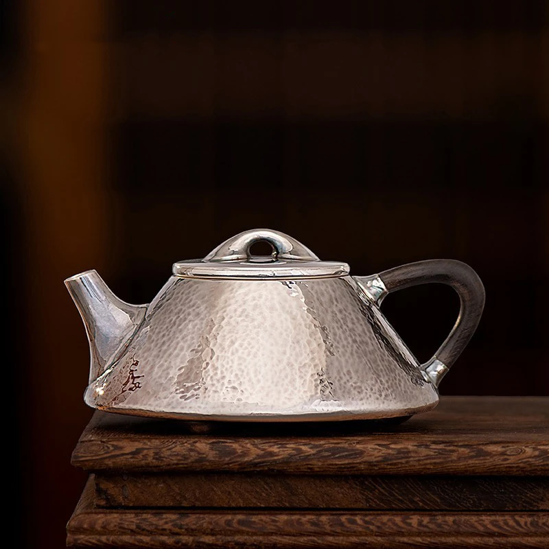 Hand-made-sterling-silver-stone-ladle-hammer-pattern-gray-old-three ...